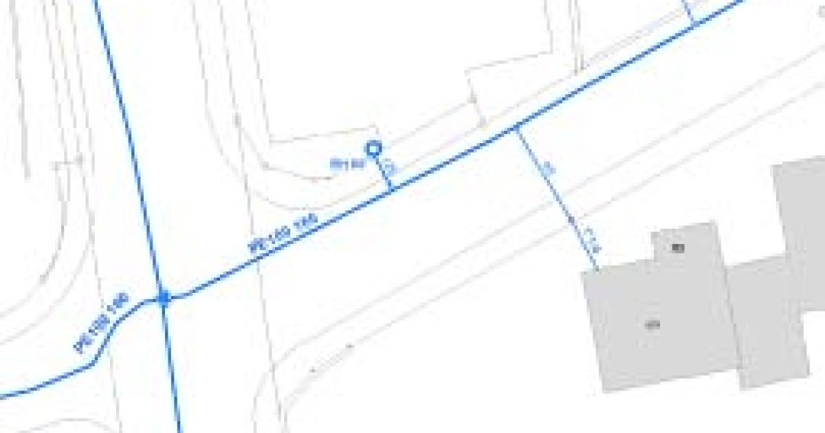 Plan du réseau d'eau potable - Lutry